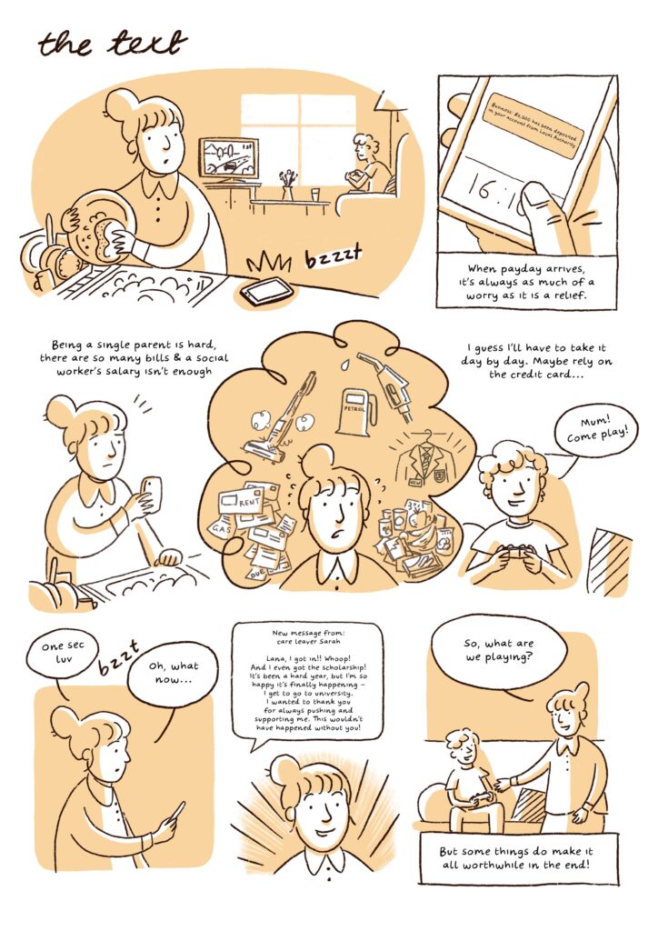 The text: a comic about social work pay - Community Care