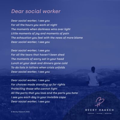 'Dear social worker': a poem to make practitioners feel seen ...